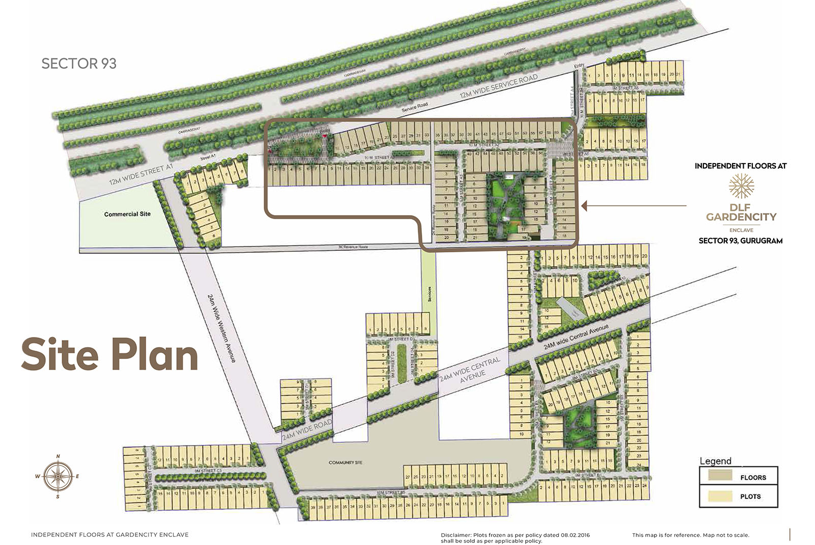 Master Plan of DLF Gardencity Enclave